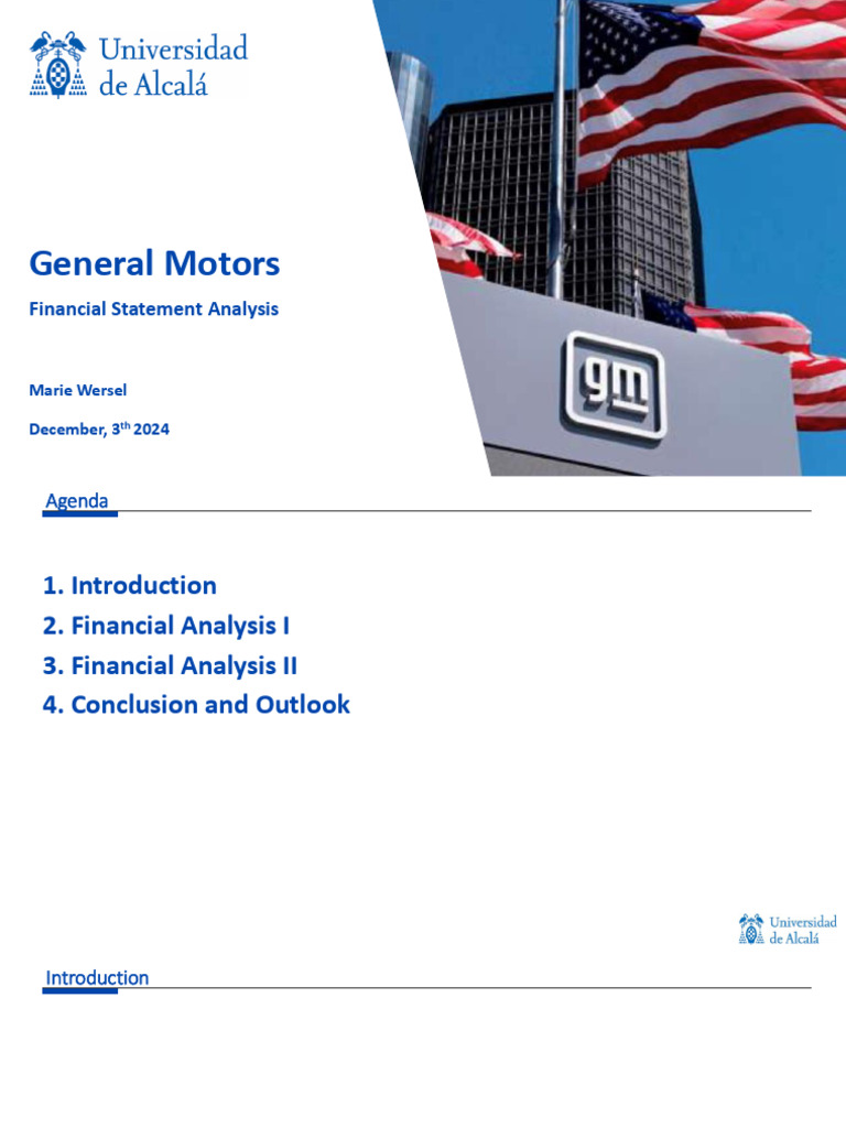 General Motors - Presentation | PDF | General Motors | Leverage (Finance)