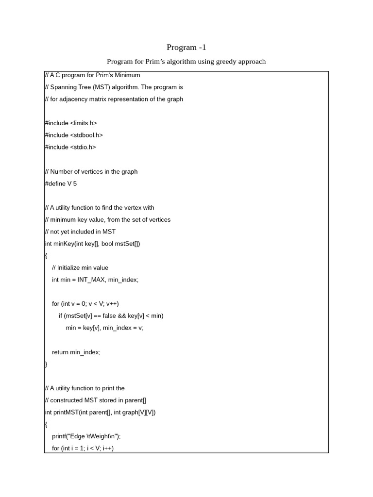DAA Lab 10 Program 1 | PDF | Discrete Mathematics | Algorithms DAA Lab 10 Program 1 | PDF | Discrete Mathematics | Algorithms
