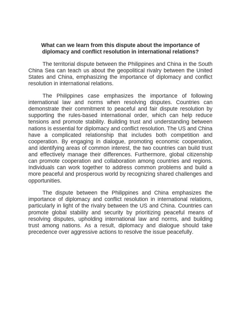 Diplomacy | PDF