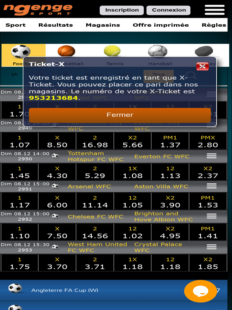 Programme des matchs Ngenge Sport | PDF