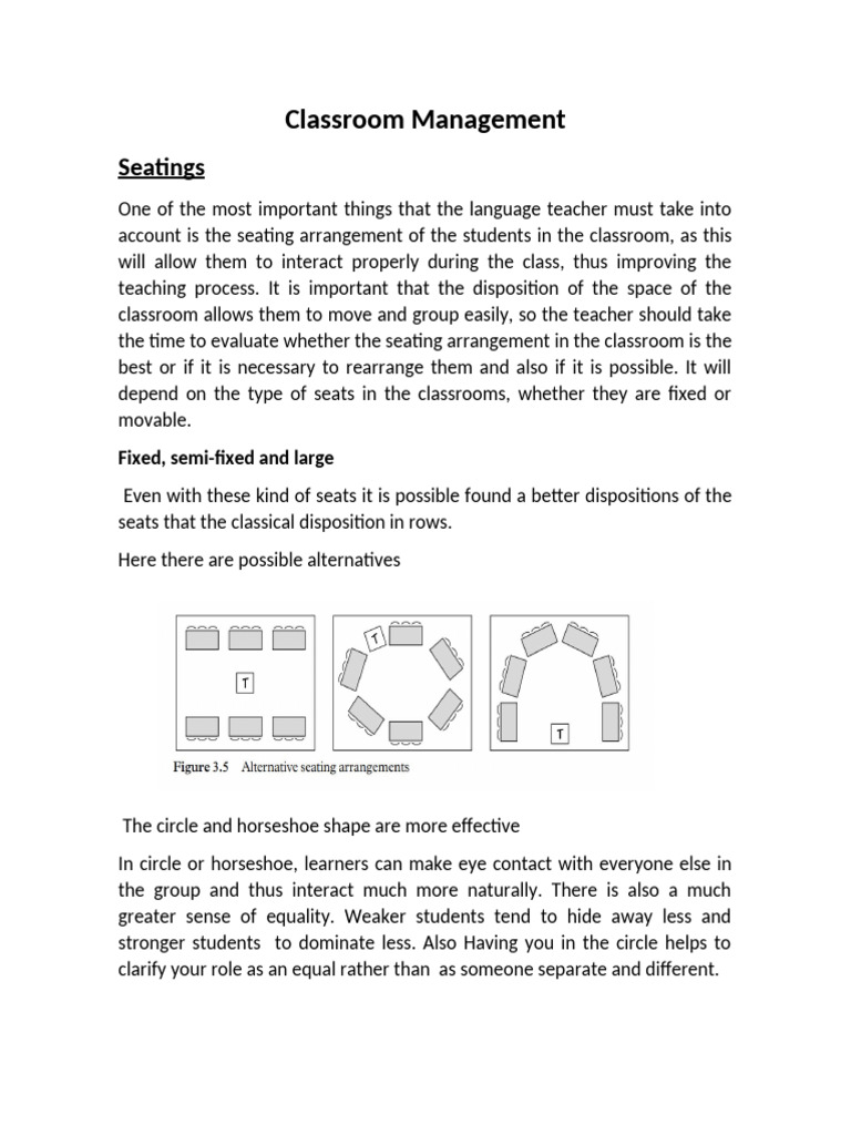 Classroom Management-Task | PDF | Classroom | Learning