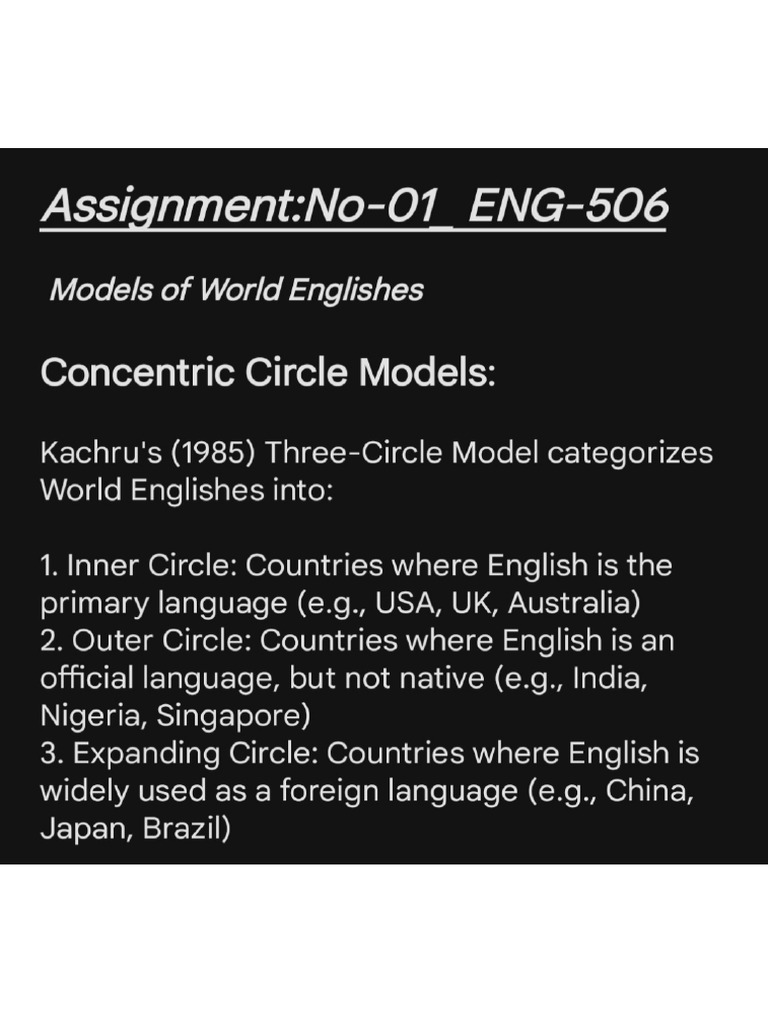 Assignment No-01 ENG-506 | PDF