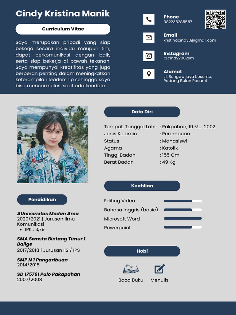 CV Cindy Kristina Manik | PDF