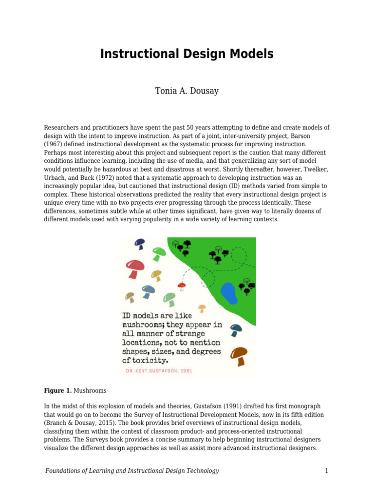 Instructional Design Models 37o4uwv8mb | PDF | Instructional Design ...