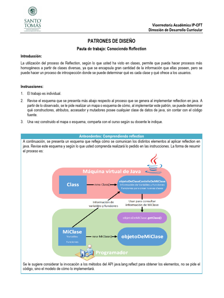 Patrones de Diseño: Uso de Reflection en Java | PDF