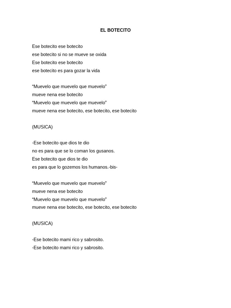 El Botecito | PDF