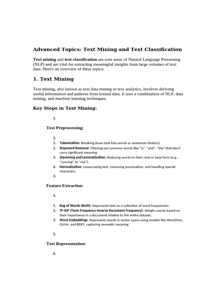 mining text data and classificatin | PDF | Statistical Classification ...