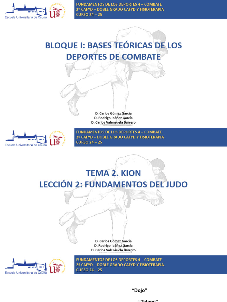 Fundamentos del Judo: Técnicas y Equipos | PDF | Judo | Artes marciales ...