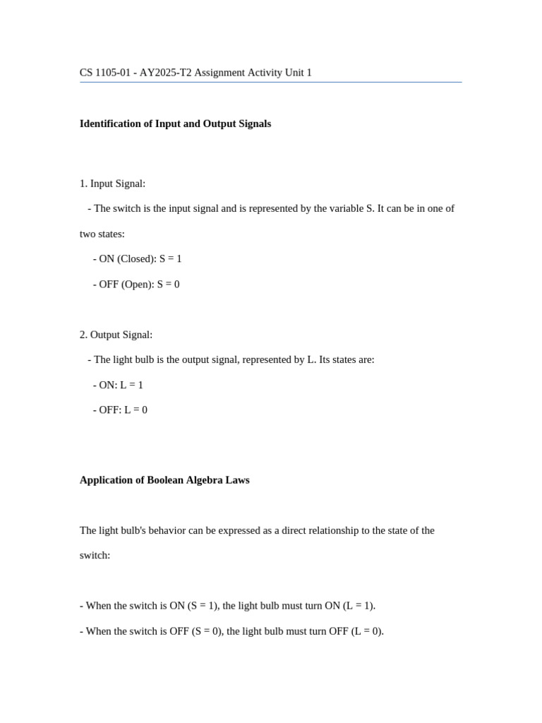 Efficient_Circuit_Design_Assignment (1) | PDF | Logic Gate | Boolean Algebra