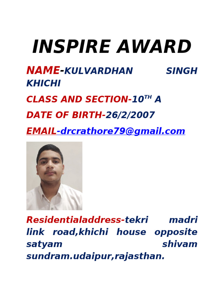 Inspire Award | PDF | Wind Turbine | Electric Generator