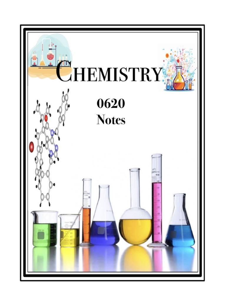Chemistry 0620 Notes | PDF | Atomic Nucleus | Proton