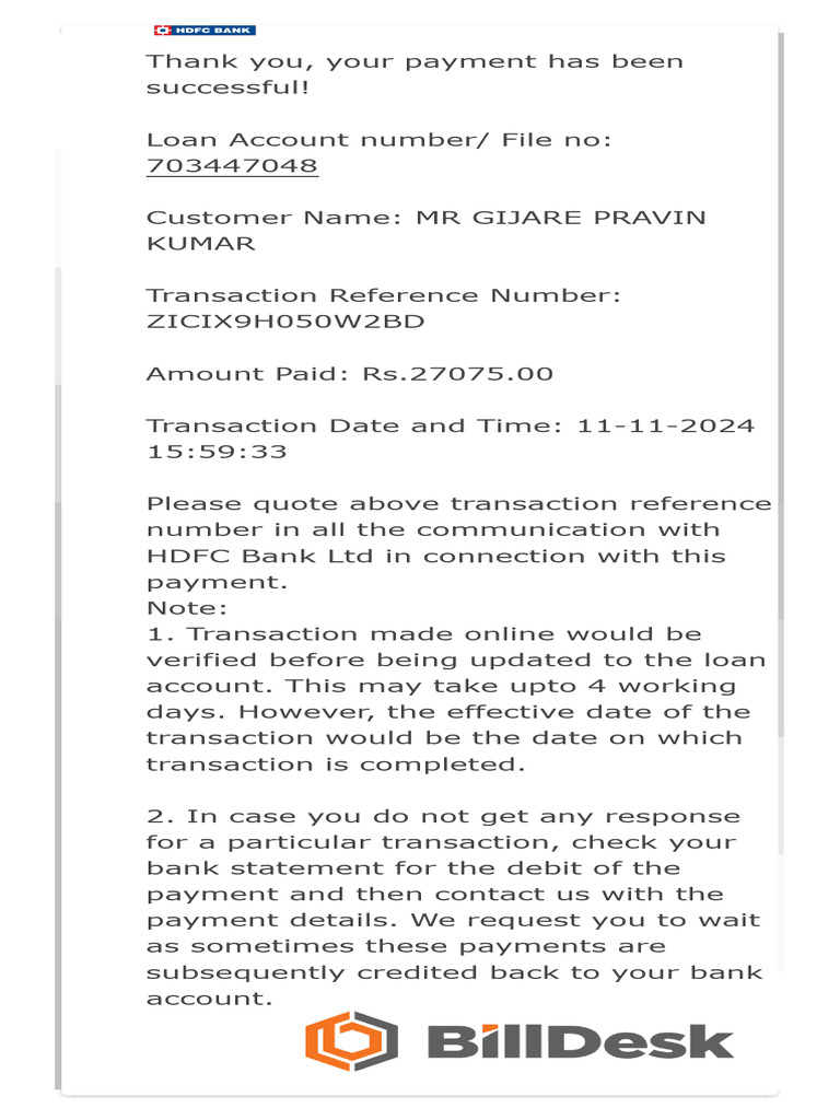 Payment Confirmation and Next Steps | PDF