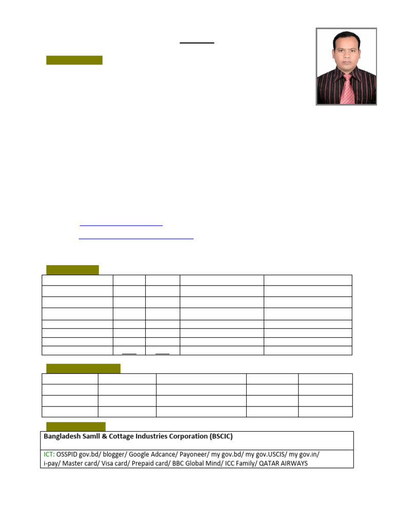 Resume August 2024 | PDF | Bangladesh