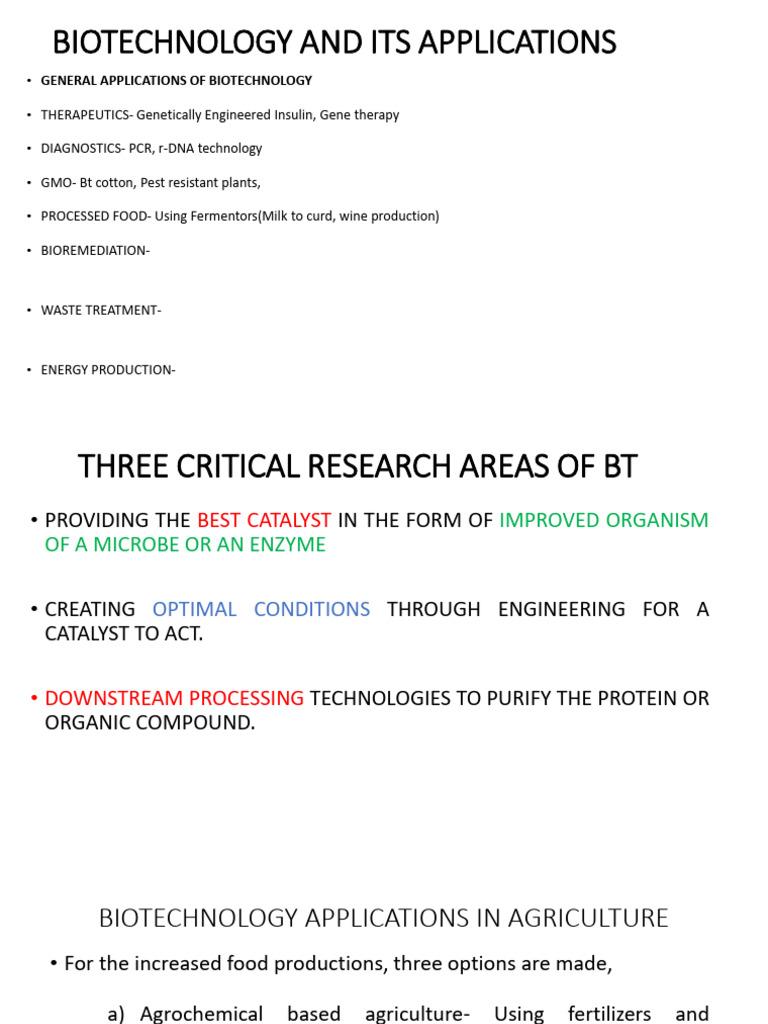 Grade Xii - BT and Applications - Full Lesson | PDF | Genetically ...