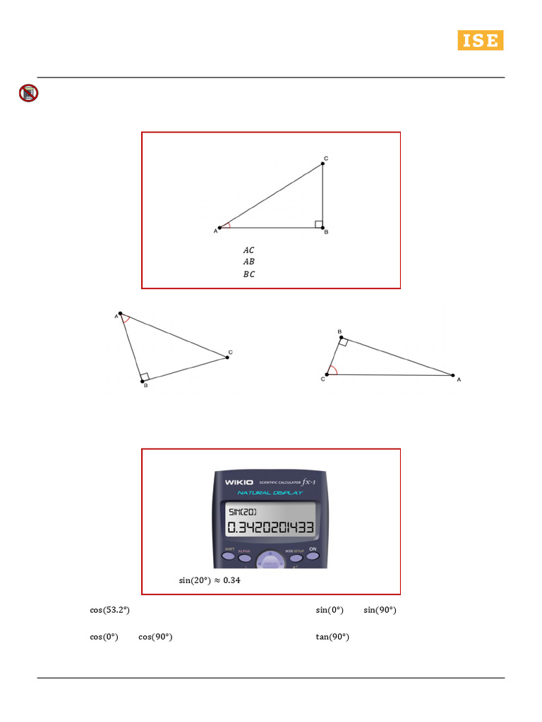Practice Sheet - Trigonometry 1 | PDF | Trigonometry | Triangle