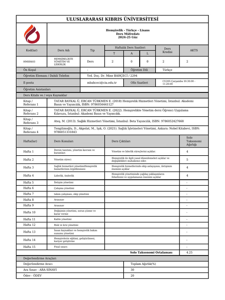 HMSR403 GR01 (130604) Syllabus | PDF