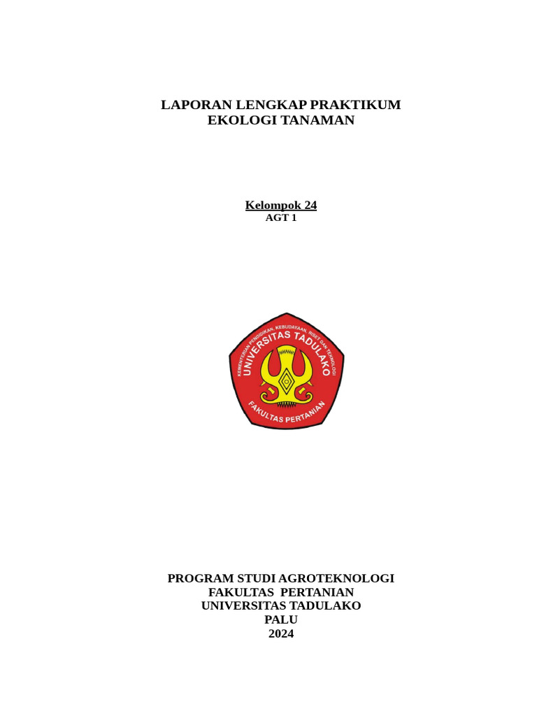 Laporan Ekologi Lahan | PDF