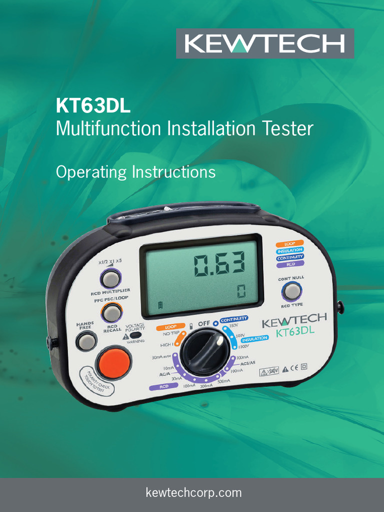 KT63DL-Manual | PDF | Fuse (Electrical) | Electromagnetism