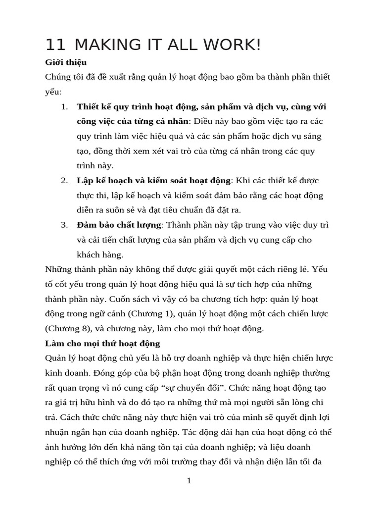 11 - Making It All Work | PDF