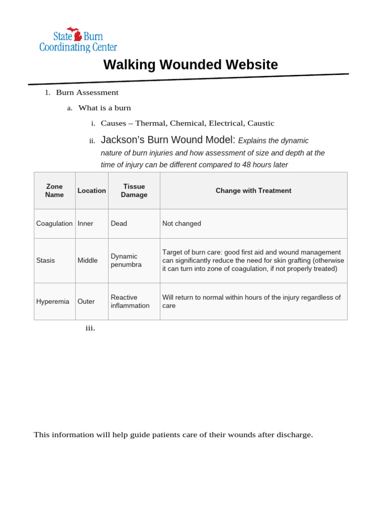 SBCC-Walking Wounded Web Content | PDF | Burn | Scar