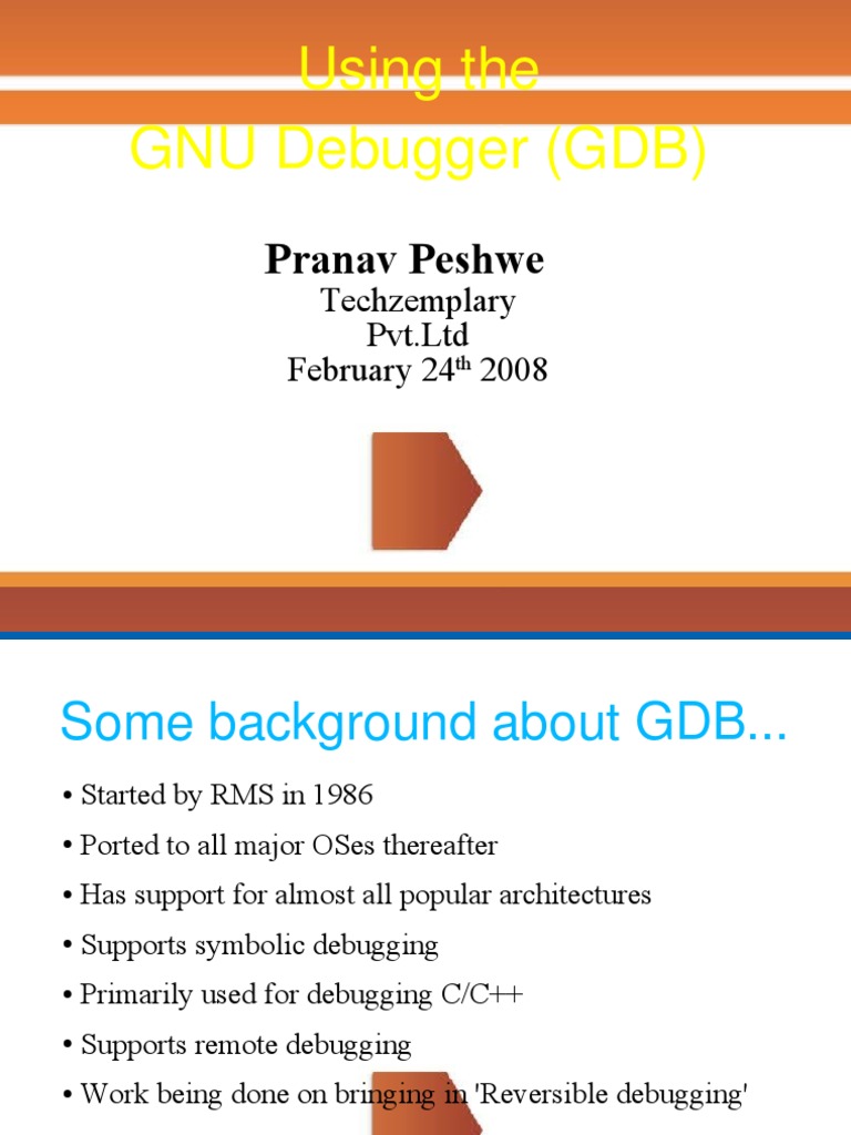 GDB Debugging Guide for Developers | PDF | Computer Architecture | Information Technology Management