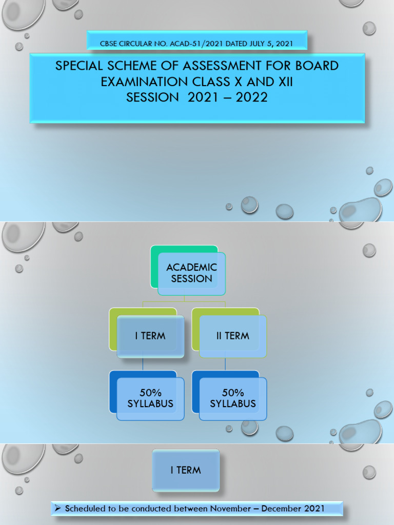 Special Scheme of Assessment For Board Examination Class PDF 1 | PDF ...
