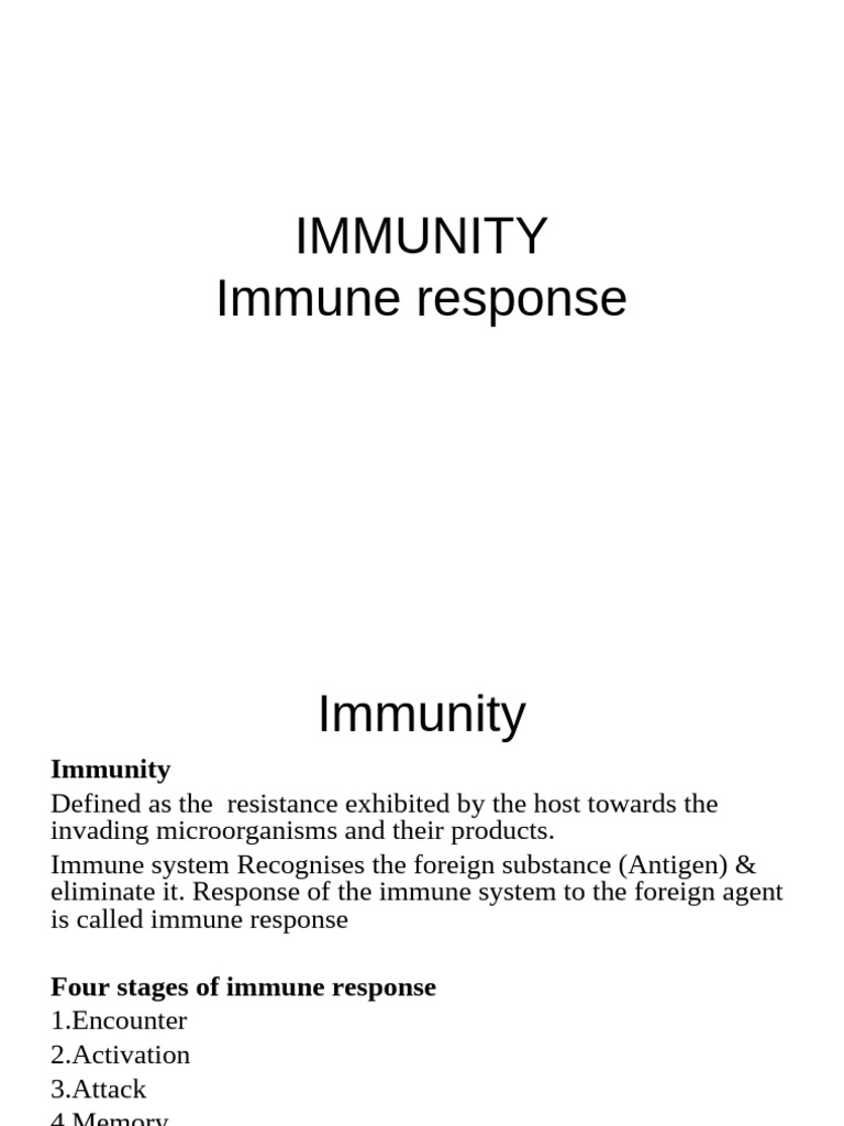 Immune Response & Hypersensitivity | PDF | Immune System | Innate ...