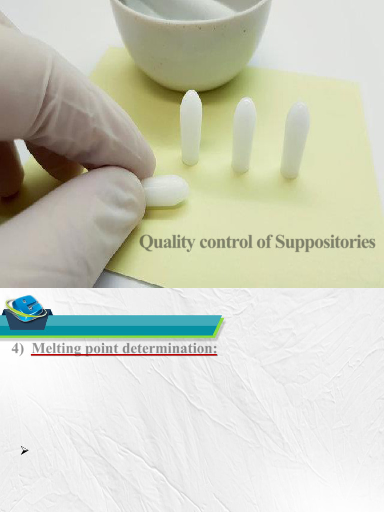 Section 10 Suppositories | PDF | Buffer Solution | Melting Point