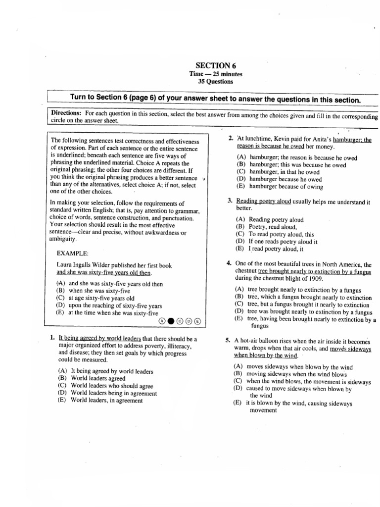 SAT Test Resources Online | PDF