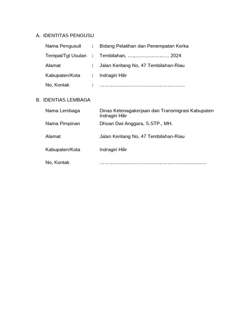 Proposal Rancangan Program Inovasi Daerah Pelayanan Publik | PDF