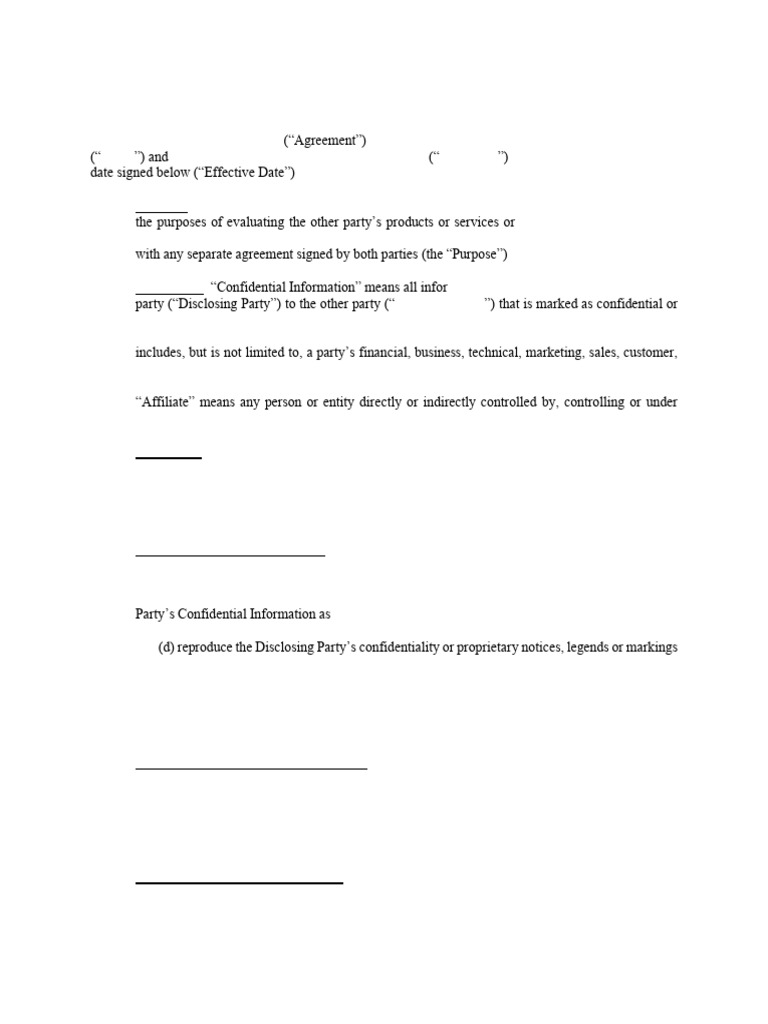 Intern Excelerate NDA | PDF | Non Disclosure Agreement | Civil Law ...