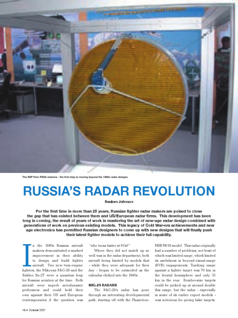 Russian AI | PDF | Fighter Aircraft | Military Technology