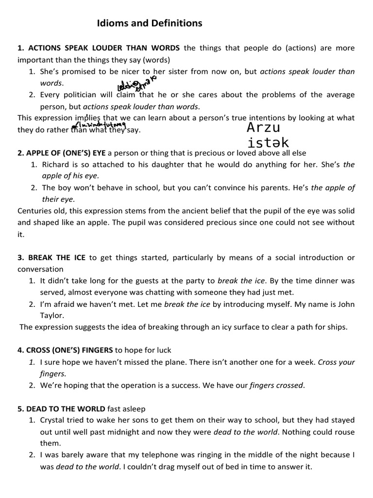 Figures of Speech-Idioms | PDF | Brainstorming