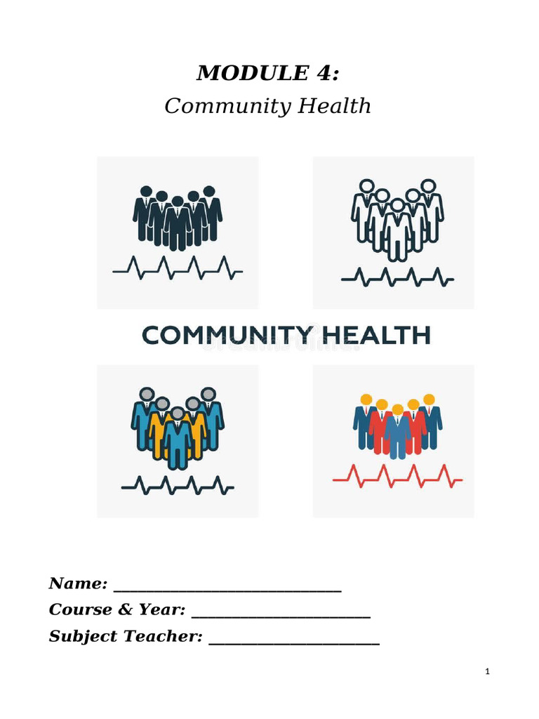 MODULE-4-COMMUNITY-HEALTH | PDF | Waste | Preventive Healthcare