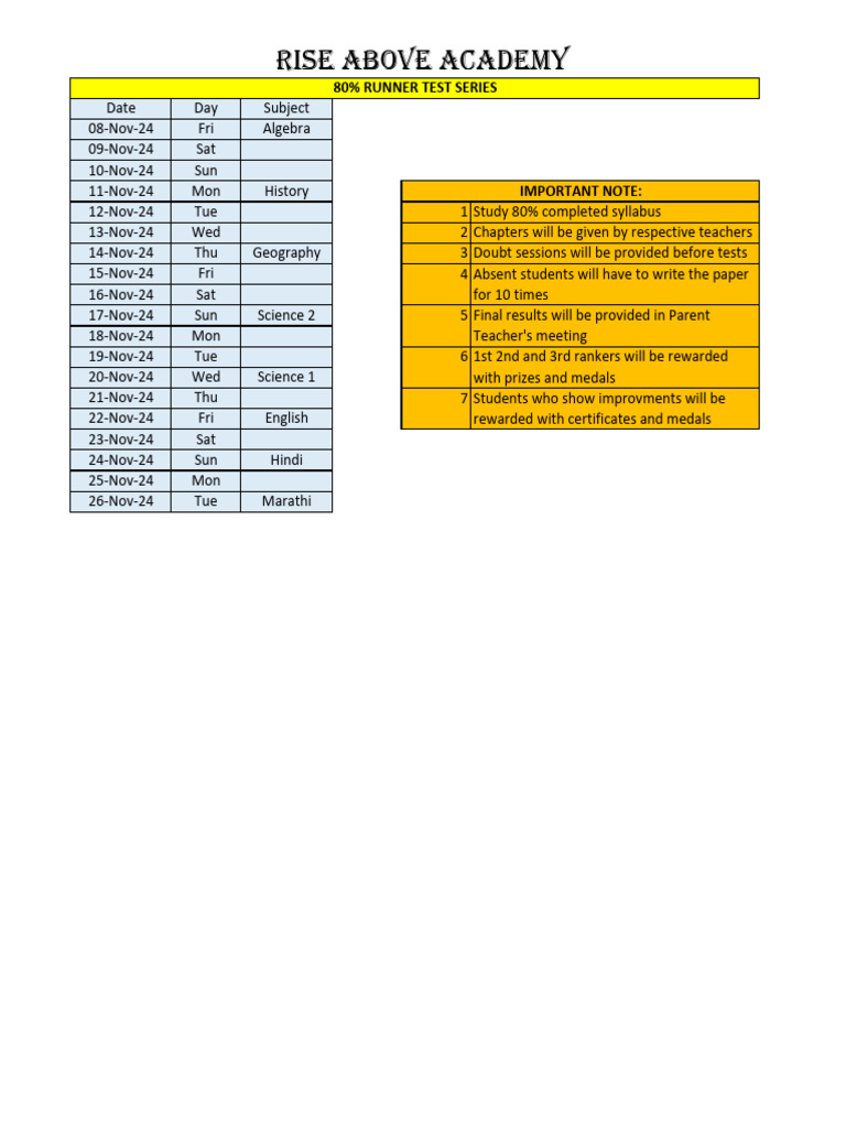 Prelims 2024 Exam Time Table(Updated) | PDF