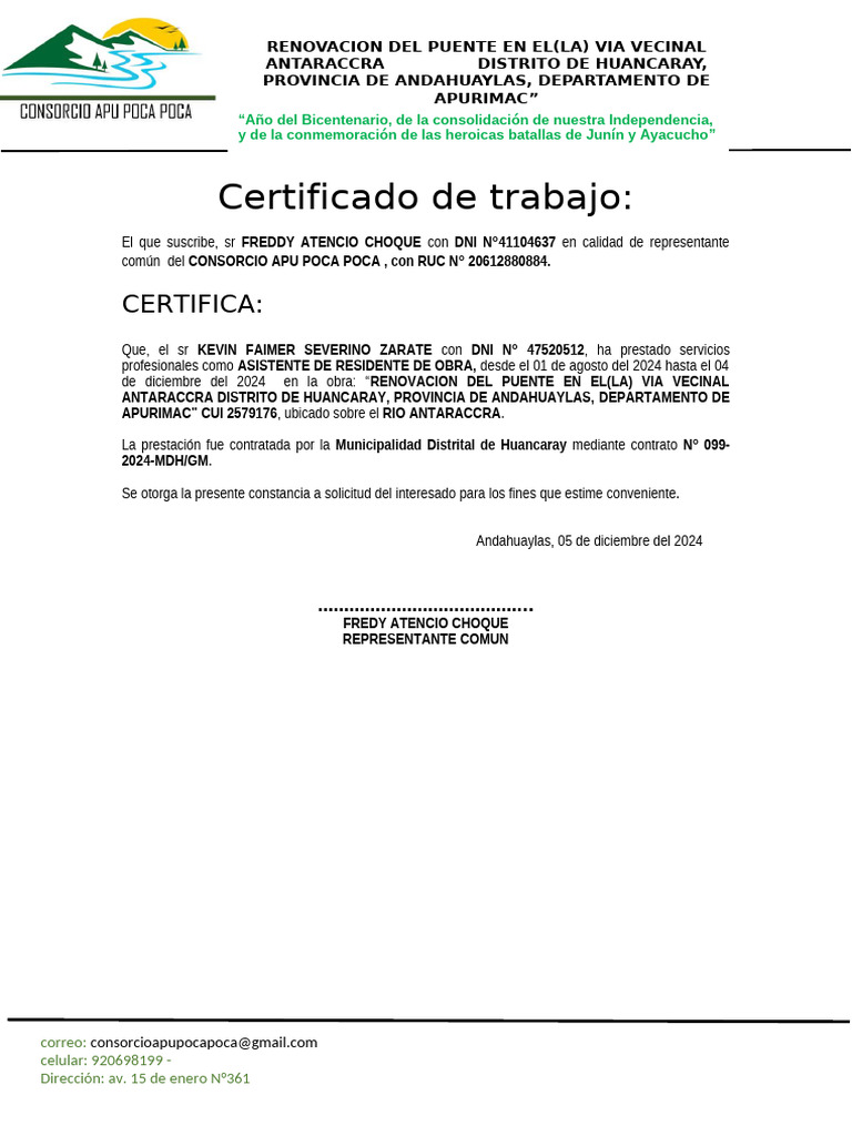 CERT. AMB | PDF