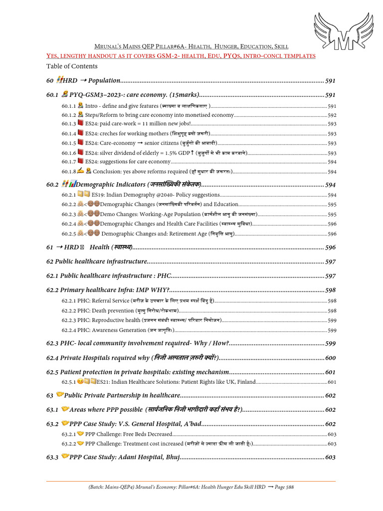 MAINS_HDT_6A_Health_Hunger_Edu_Skill_QEP4_Mrunal | PDF | Hospital ...