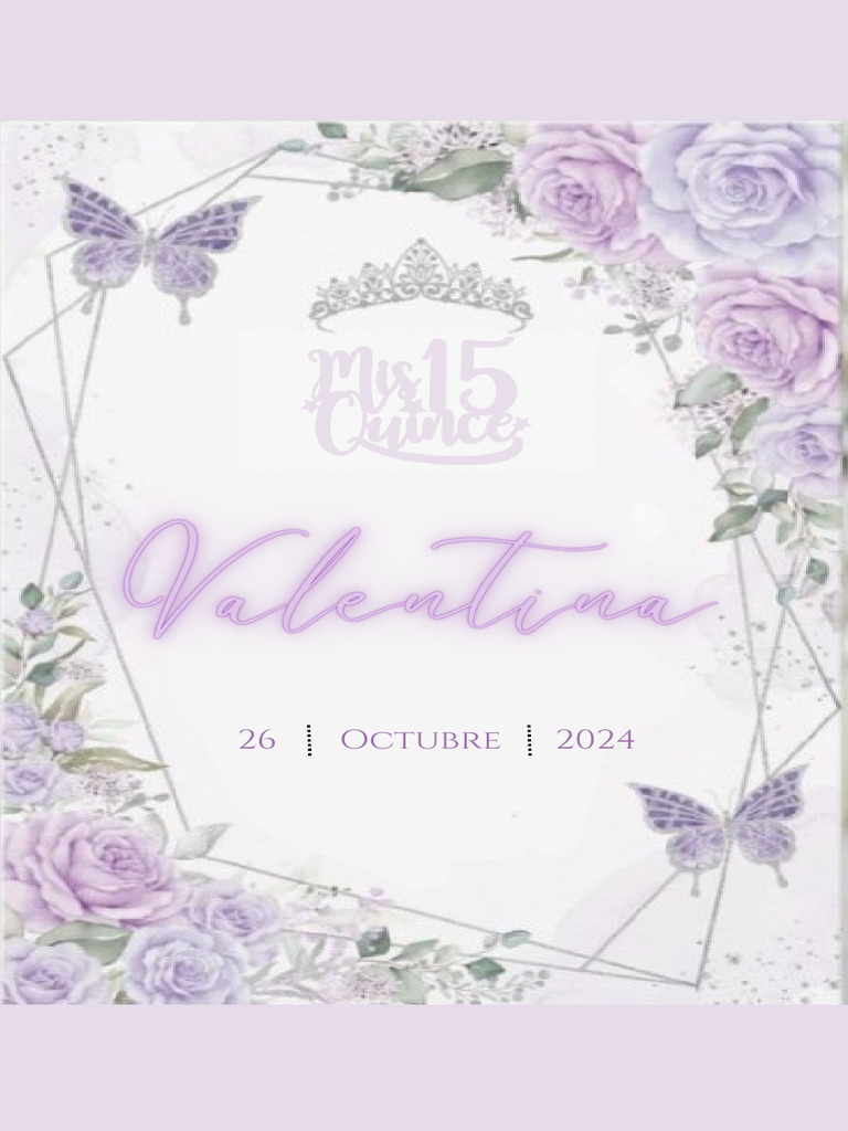 Invitación de mis XV Valentina _20240728_164818_0000 | PDF