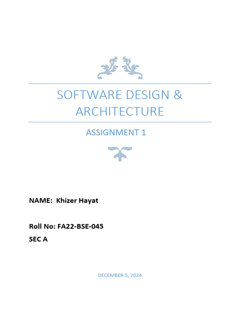Software Design and Architecure | PDF
