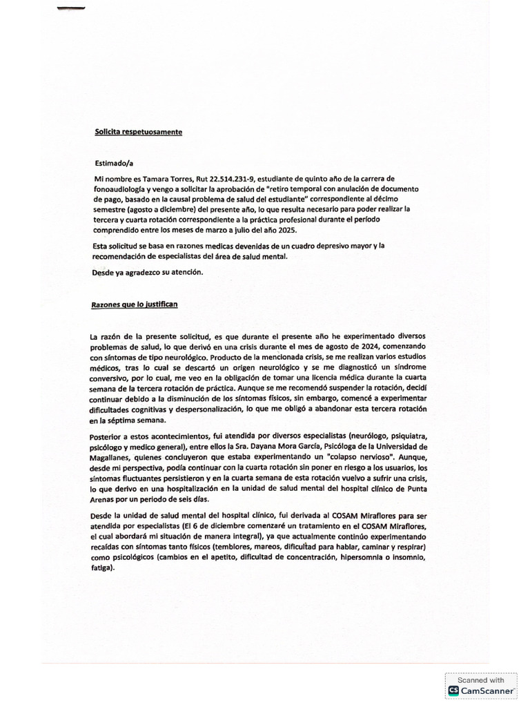 Solicitud Retiro Temporal | PDF Solicitud Retiro Temporal | PDF