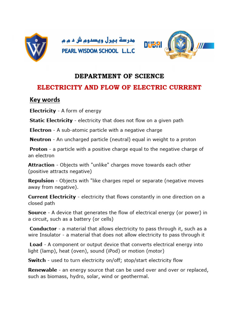 Electricity-Read Aloud | PDF | Electricity | Electric Current