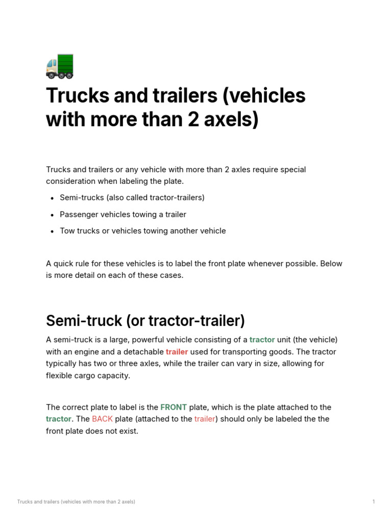Trucks and Trailers | PDF | Trailer (Vehicle) | Semi Trailer Truck