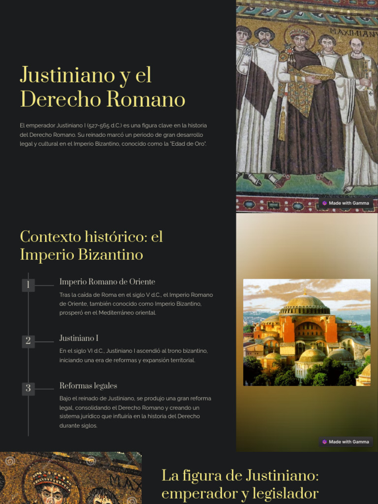 Legado de Justiniano en el Derecho Romano | PDF | Ley romana | Justiniano I