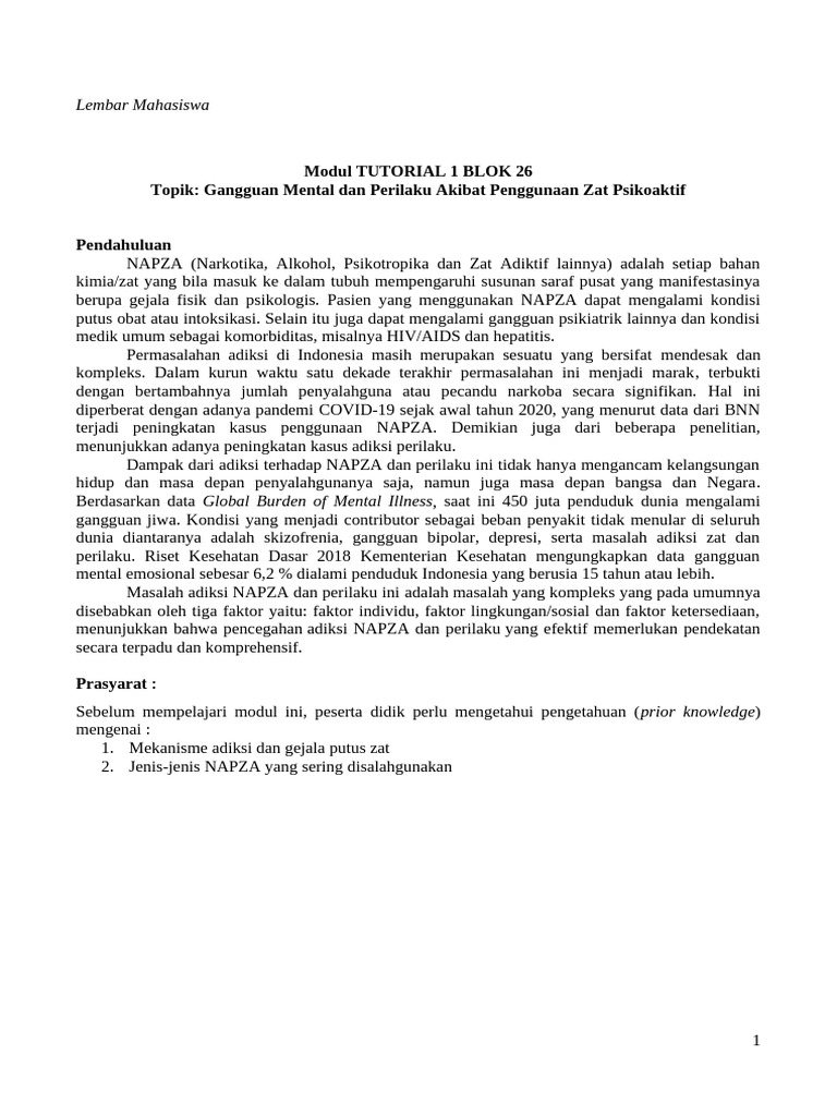 Modul Tutorial 1 Blok 26 | PDF