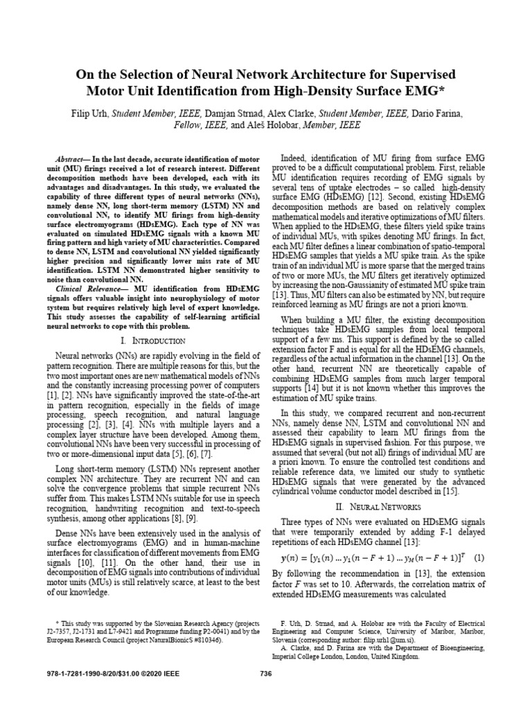 On_the_Selection_of_Neural_Network_Architecture_for_Supervised_Motor ... On_the_Selection_of_Neural_Network_Architecture_for_Supervised_Motor ...