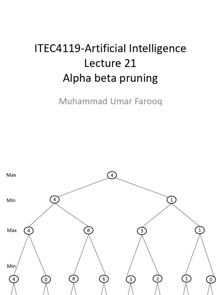 Lecture 21 Alpha Beeta Pruning | PDF | Computational Problems | Algorithms And Data Structures