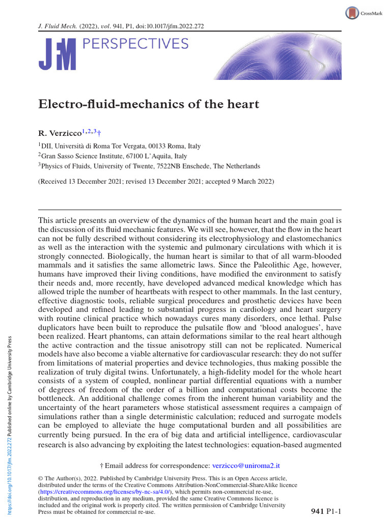 electro_fluid_mechanics_of_the_heart | PDF | Heart | Vein
