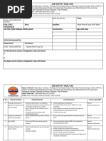 Hot Work Job Safety Analysis Guide | PDF | Welding | Construction