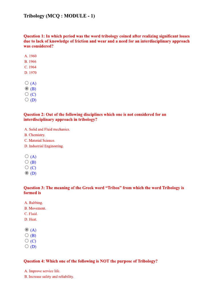 Intro To Tribo | PDF