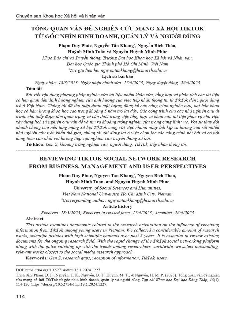 13 (1) 2024-114-120 Pham Duy Phuc &cs-1481-4649 - Văn bản của bài báo | PDF